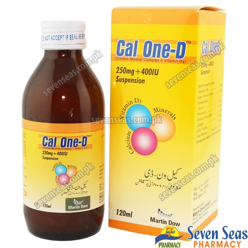 CAL-ONE D SUS (120ML) - Seven Seas Pharmacy - Pakistan Online Pharmacy ...