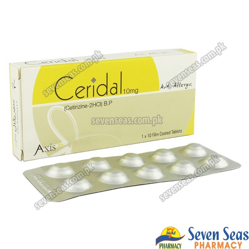 CERIDAL TAB 10MG (1X10) - Seven Seas Pharmacy - Pakistan Online ...