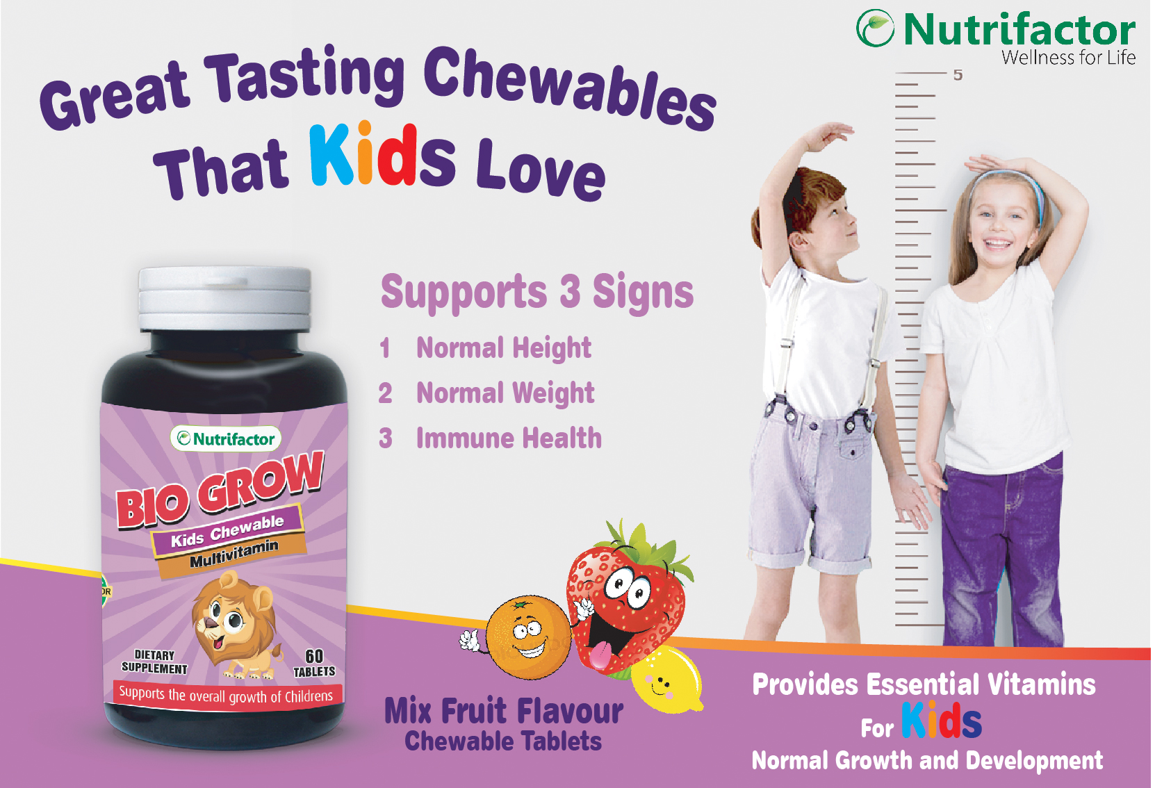 NFT BIO GROW CHEWABLE TAB (1X60) - Seven Seas Pharmacy - Pakistan ...